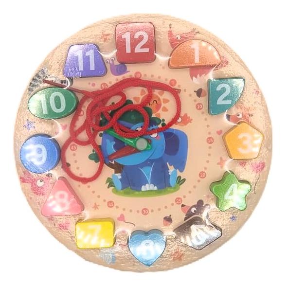 Precios Reloj de Madera Armable para Niños de 2 a 4 Años | Coolebra