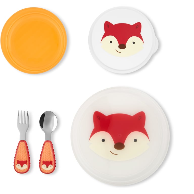 SKIP HOP - Zoo Table Ready Mealtime Set Fox | Ofertitas