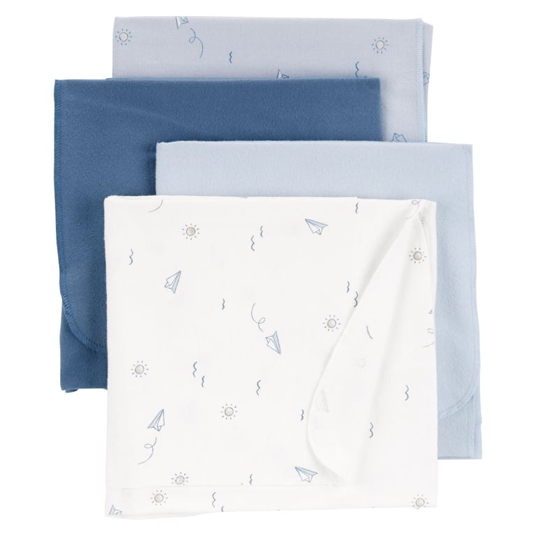 CARTER'S - Manta Pack 4 Unidades Bebé Niño Little Planet by | Ofertitas