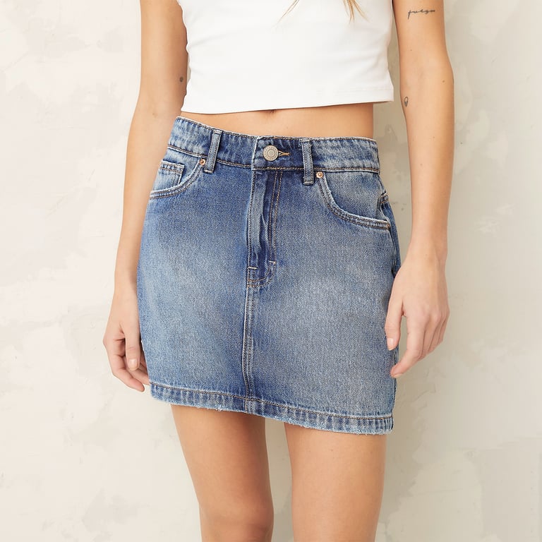 AMERICANINO - Falda Corta Algodón Mini | Ofertitas