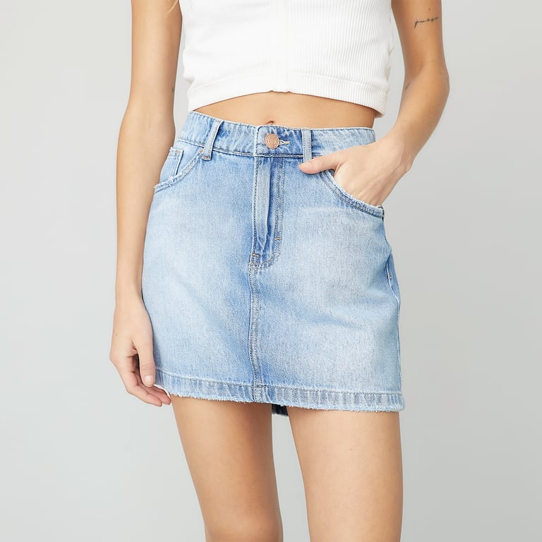 AMERICANINO - Falda Corta Algodón Mujer | Ofertitas