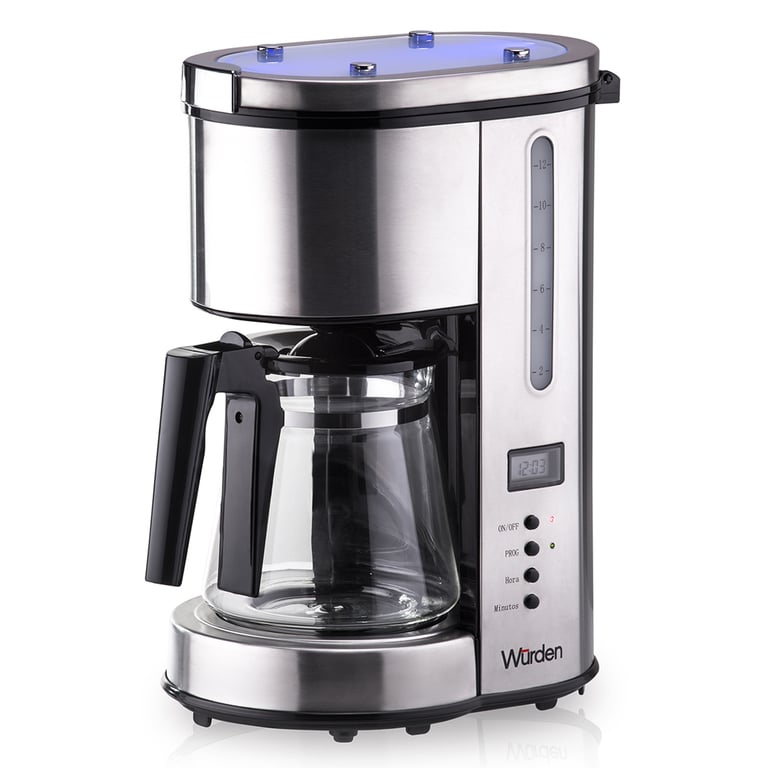 WURDEN - Cafetera Programable con Filtro Permanente WCM-1.5SSDIG ...