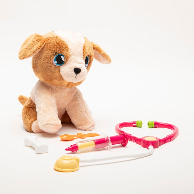 FUNTASTIC PETS - Peluche Interactivo + Set De Veterinario | Ofertitas