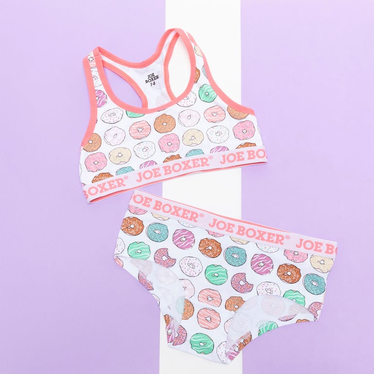JOE BOXER - Sostén Deportivo + Calzón Niña Algodón | Ofertitas