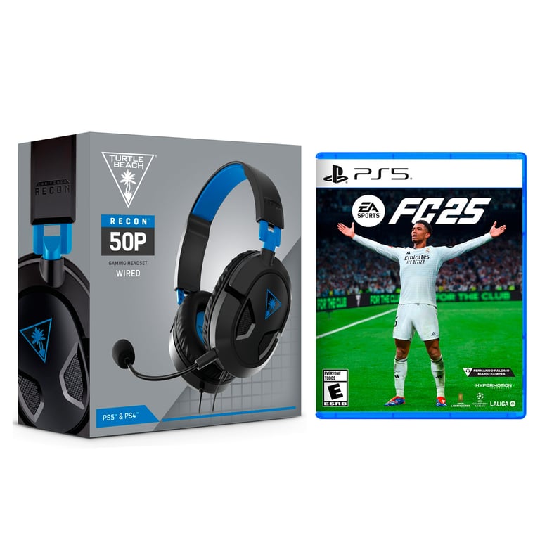 PLAYSTATION - AUDIFONO TB RECON 50P BLACK + JUEGO EA SPORTS FC 25 PS5 ...
