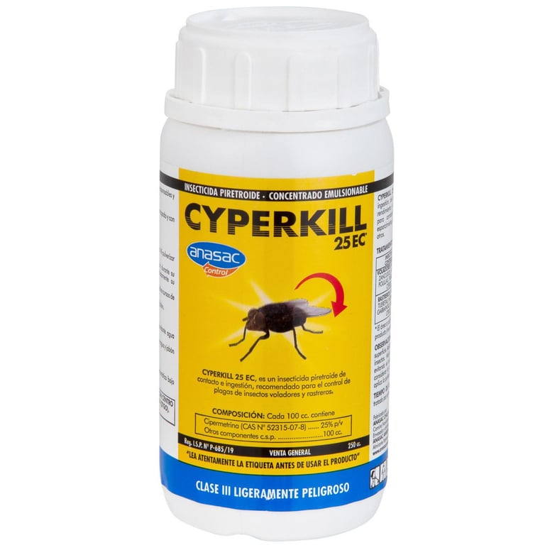 ANASAC - Insecticida Cyperkill 25 EC 250 CC plagas hogar | Ofertitas