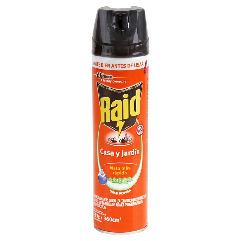 RAID - Insecticida para casa y jardín 360 ml aerosol | Ofertitas