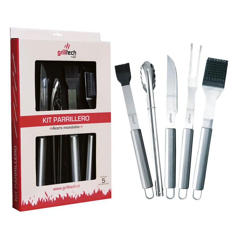 GRILLTECH - Set parrillero 5 accesorios | Ofertitas