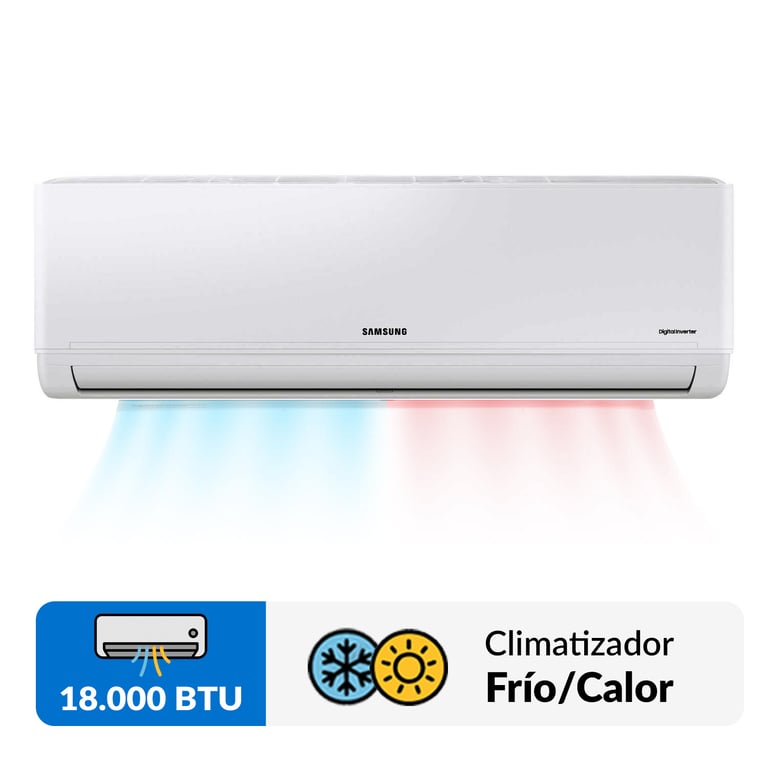 SAMSUNG - Aire acondicionado split inverter frio/calor 18000 BTU | Ofertitas