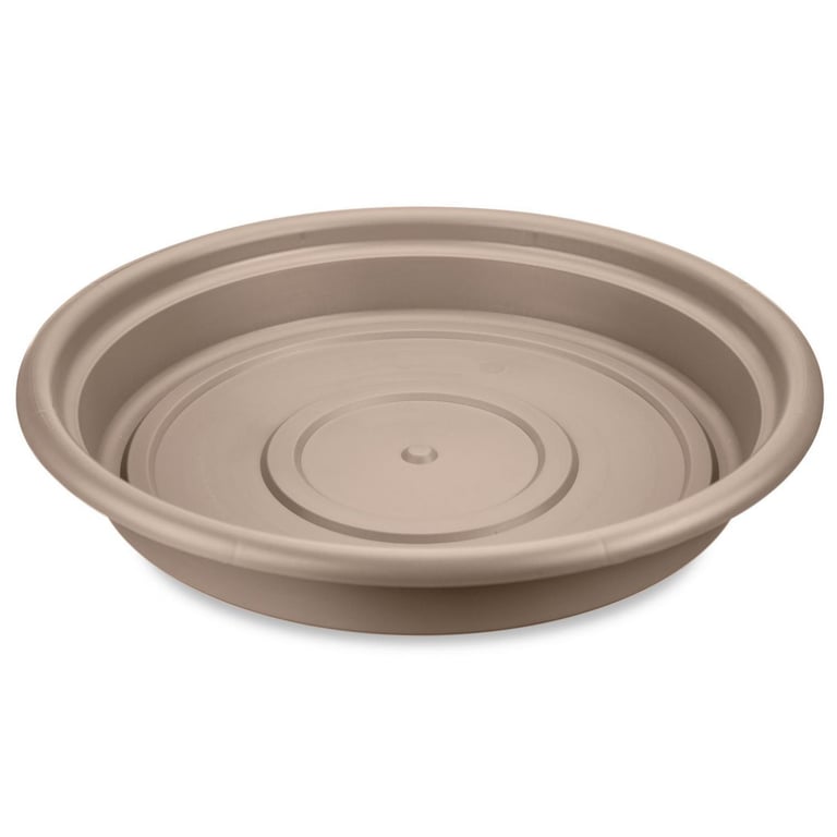 CASA BONITA - Base de plástico para macetero n°10 25 cm taupe | Ofertitas
