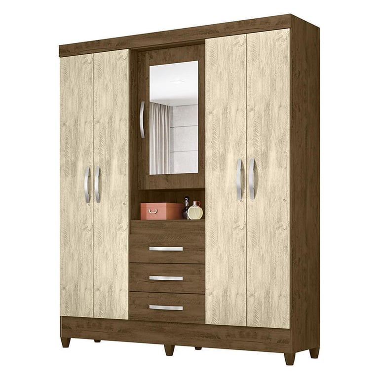 MOVAL - Ropero 5 puertas 4 cajones 165x47x204 cm | Ofertitas